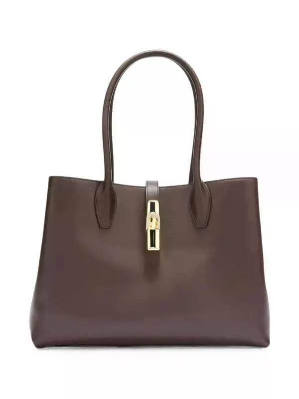 Furla Goccia M Tote Bag - Brown