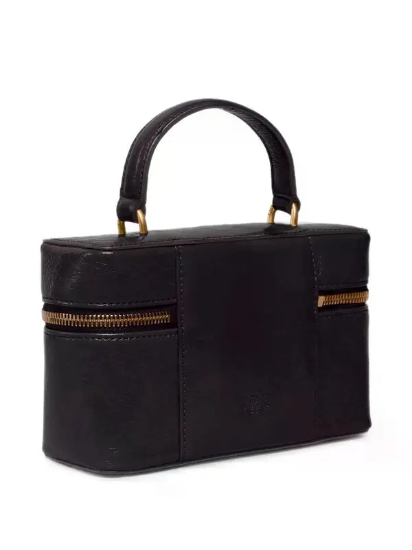 Pinko Small Crossbody Bag In Glossy Leather