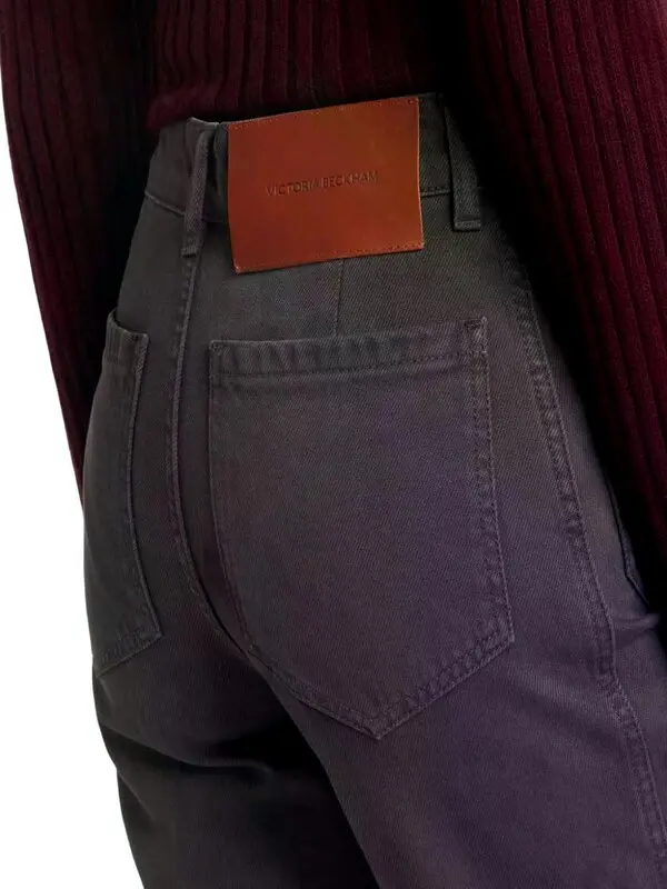 Victoria Beckham Patch-pocket Wide-leg Jeans