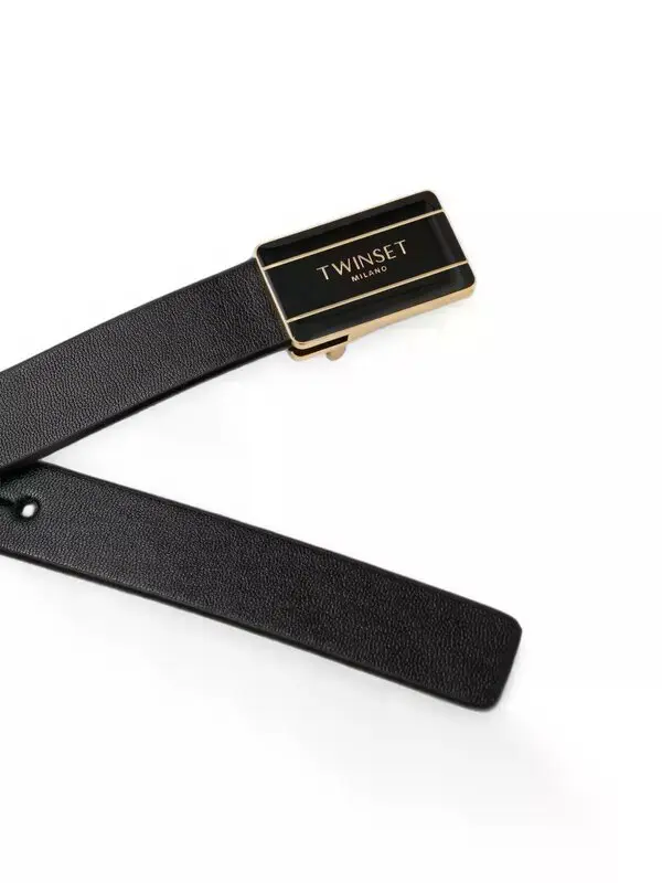 TWINSET Logo-plaque Leather Belt