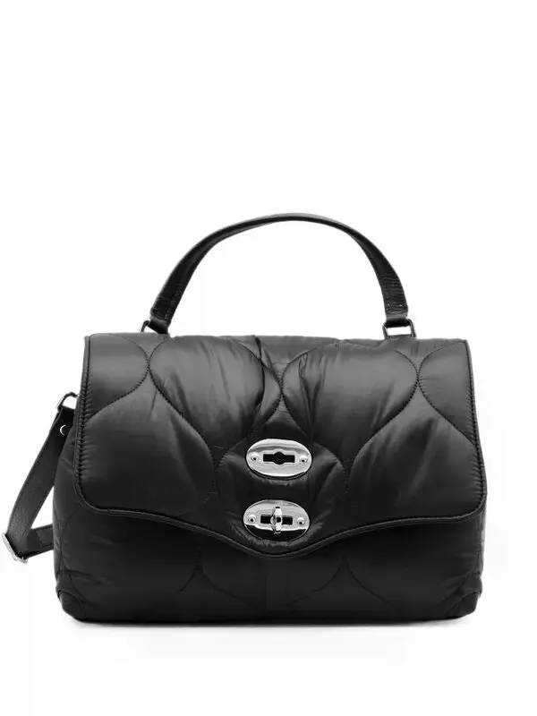 ZANELLATO Small Postina Quilted Shoulder Bag - Black