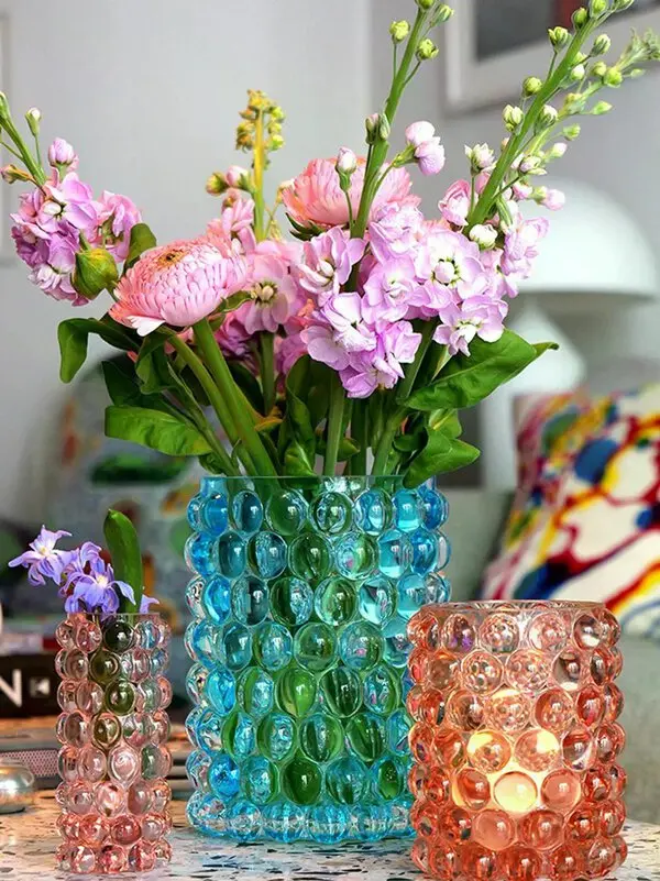SKOGSBERG&SMART Medium Hurricane Boule Hobnail Vase