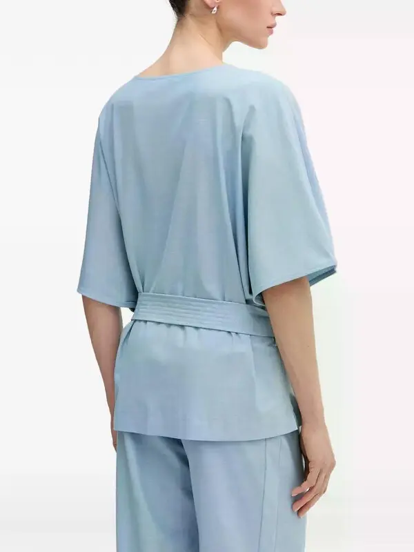 MOS MOSH Belt Short-sleeve Blouse