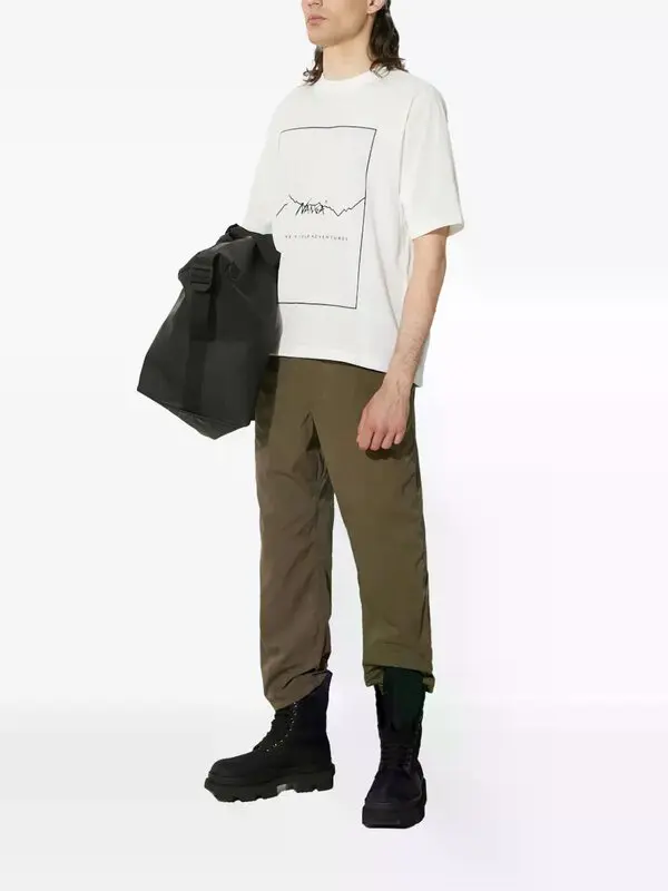 NANGA Dry Mix Frame Logo-print T-shirt - White