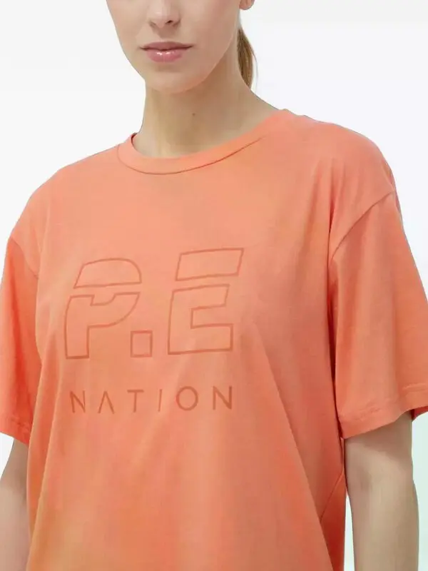 P.E Nation Embossed Logo Cotton T-shirt