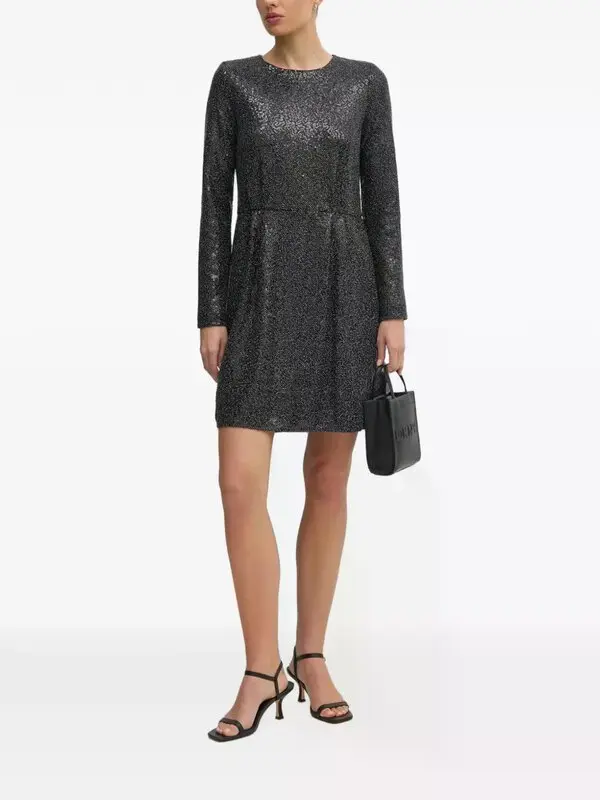 BENETTON Sequin Open-back Dress - Black