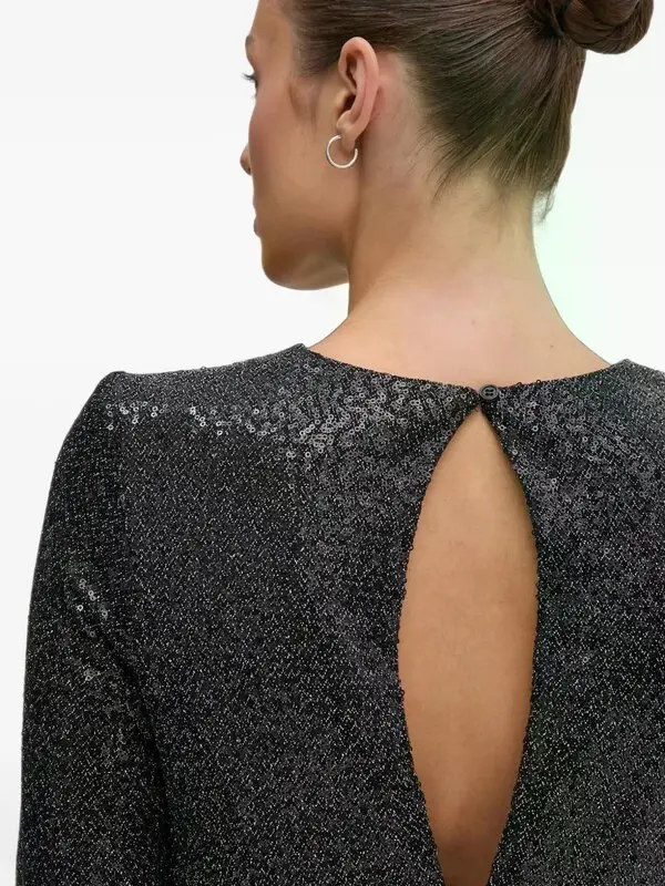 BENETTON Sequin Open-back Dress