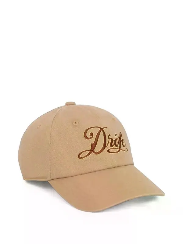 Drole De Monsieur Logo Embroidered Baseball Cap - Neutrals