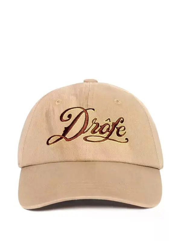 Drole De Monsieur Logo Embroidered Baseball Cap - Neutrals