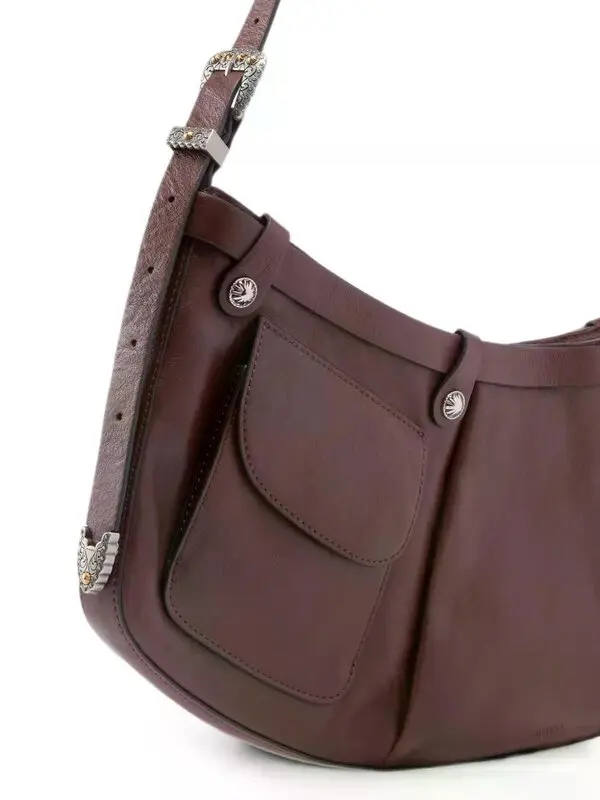Pinko Engraved-buckle Pocket Shoulder Bag