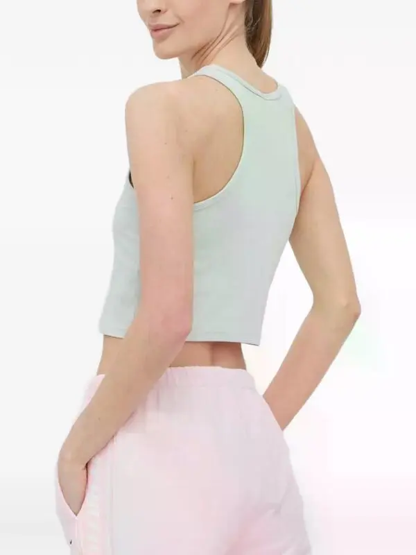 P.E Nation Ribbed Logo-embroidered Crop Top