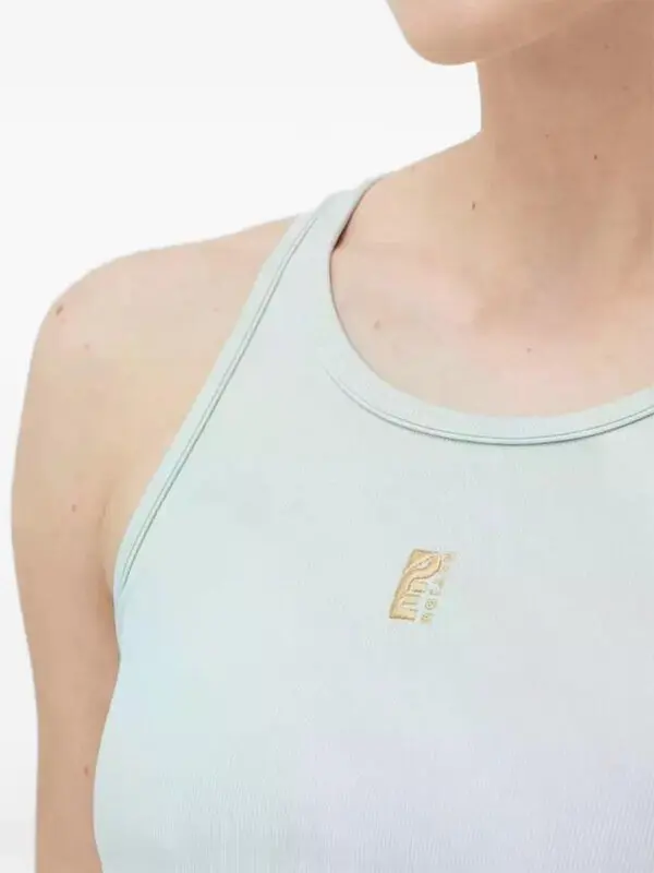 P.E Nation Ribbed Logo-embroidered Crop Top