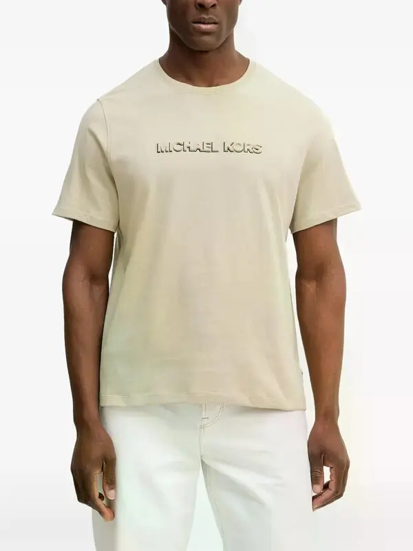 Michael Kors Logo-lettering T-shirt - Neutrals