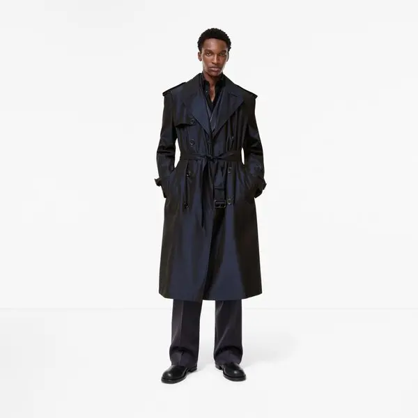Burberry Long Silk Hoxton Trench Coat