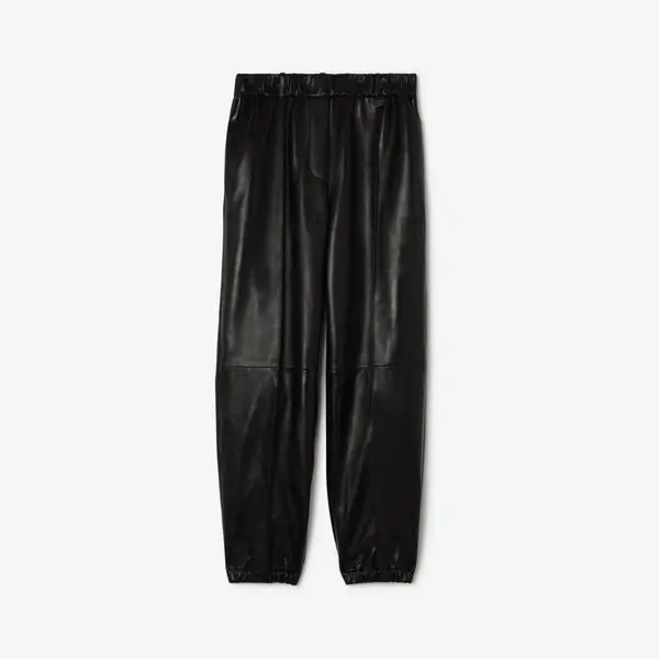Burberry Leather Jogging Pants