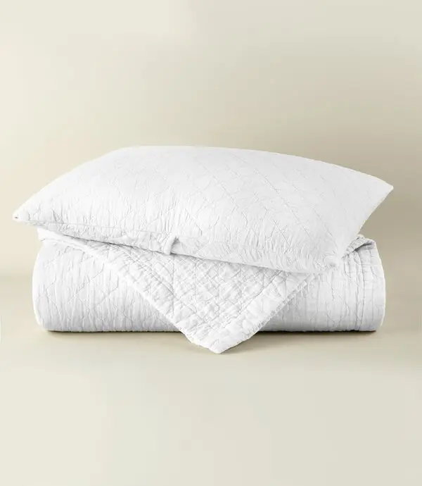 PEACOCK ALLEY Heritage Linen Coverlet - Natural