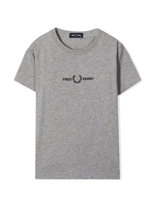 Fred Perry Mini Embroidered T-shirt - Grey