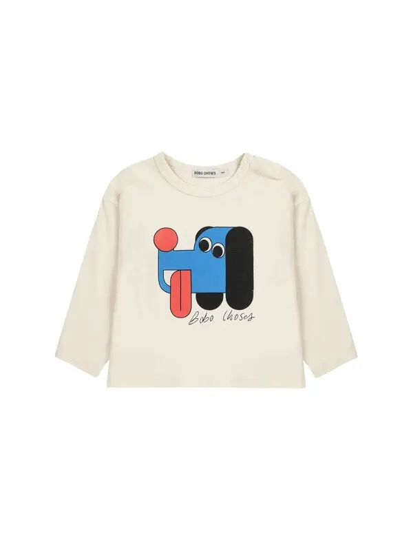 BOBO CHOSES Mini Doggy Mate Long Sleeve T-shirt