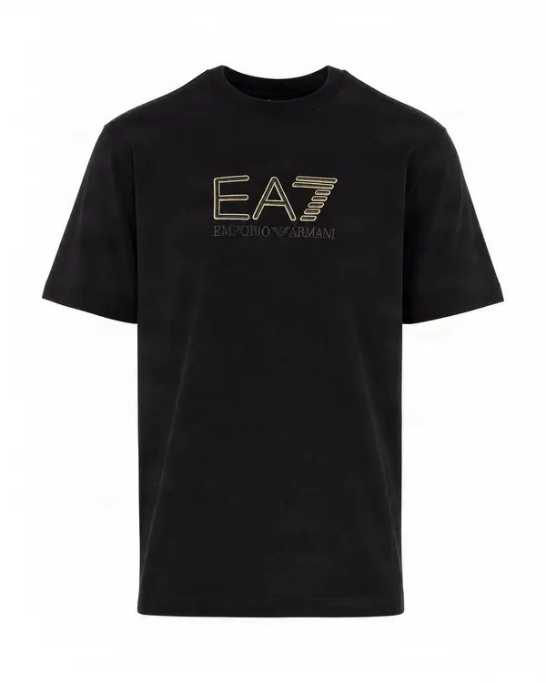 EA7 S Logo T-shirt - Black
