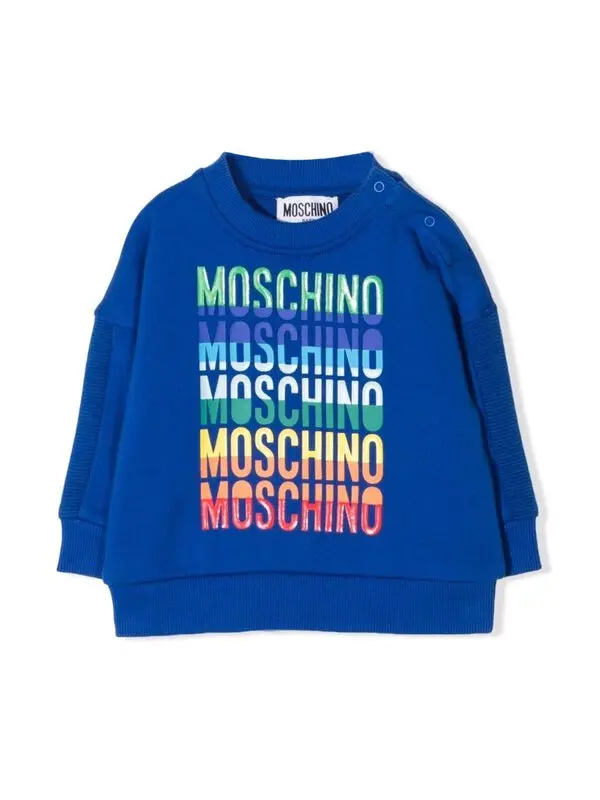 Moschino Mini Cotton Logo Sweatshirt