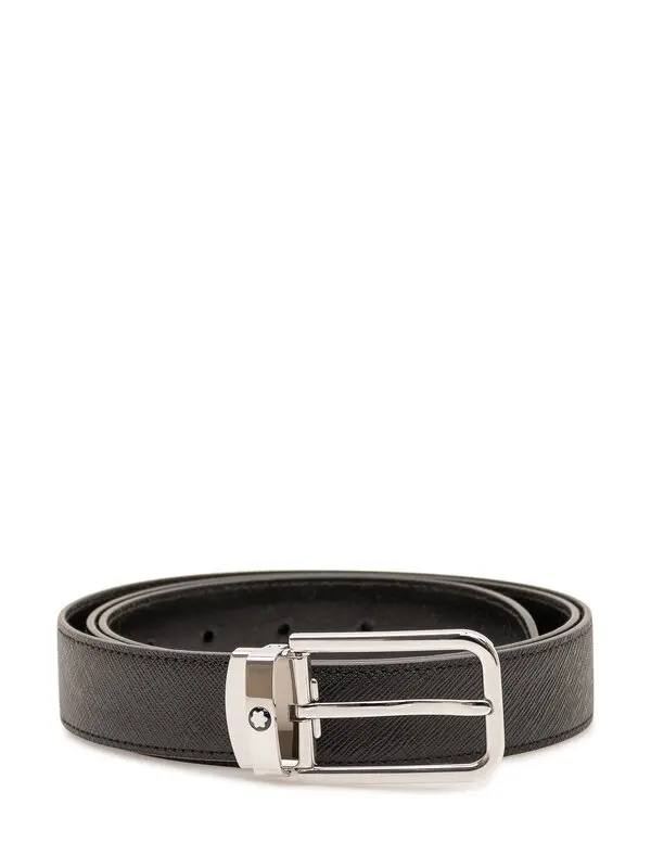 Montblanc Rectangular 30 Belt - Black/black