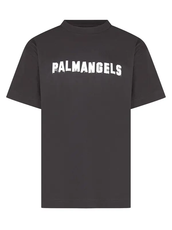 Palm Angels Logo Graphic T-shirt - Black