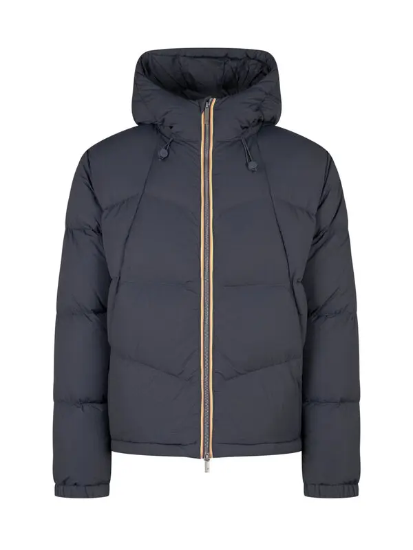 K-WAY Fancy Nylon Down Jacket - Blue Depth