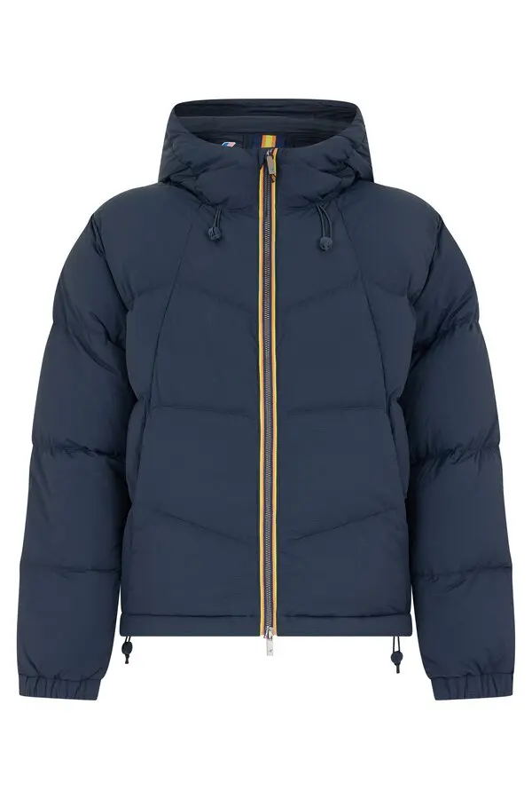 K-WAY Fancy Nylon Down Jacket - Blue Depth