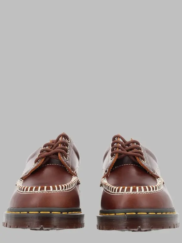 Dr. Martens Classic Leather Loafers With Contrast Stitching