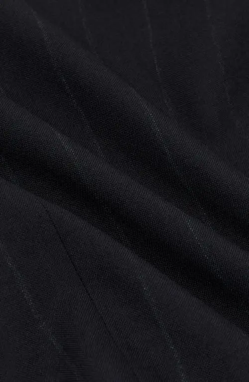 REISS Valley Pinstripe Wool Double Breasted Dinner Jacket