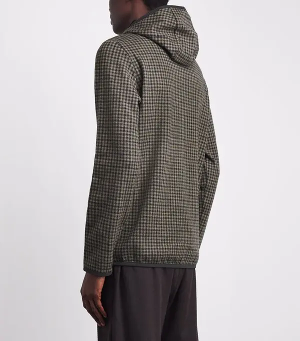 Sease Virgin Wool-blend Check Hoodie