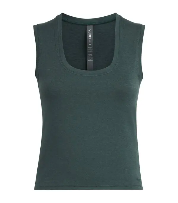 Vuori Scoop-neck Halo Essential Tank Top - Grey