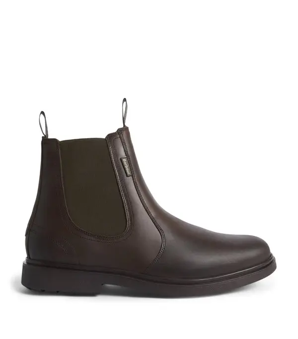 Barbour Leather Hale Chelsea Boots - Brown
