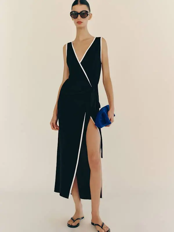 REFORMATION Selene Dress - Black