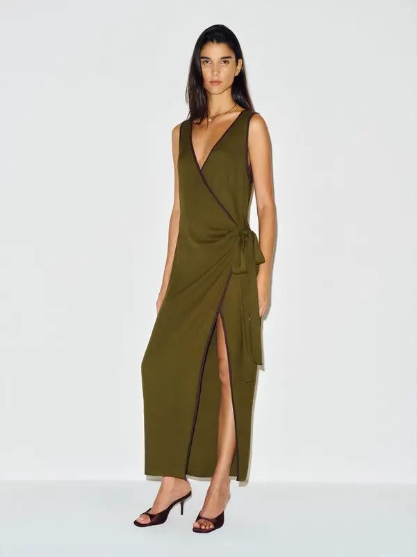 REFORMATION Selene Dress - Green