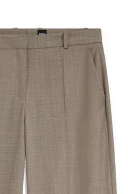 BOSS Relaxed-fit Virgin Wool Stretch Pants