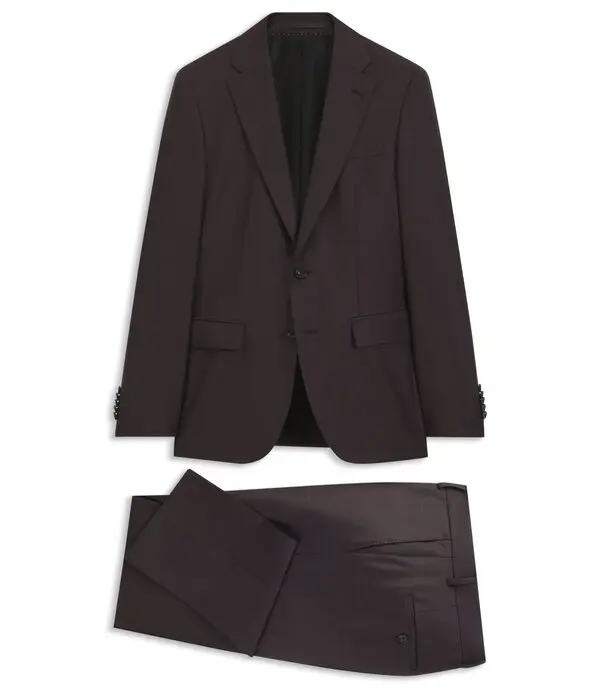 BOSS Two-piece Slim-fit Suit In Italian Virgin Wool