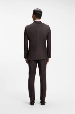 BOSS Two-piece Slim-fit Suit In Italian Virgin Wool