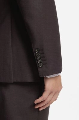 BOSS Two-piece Slim-fit Suit In Italian Virgin Wool