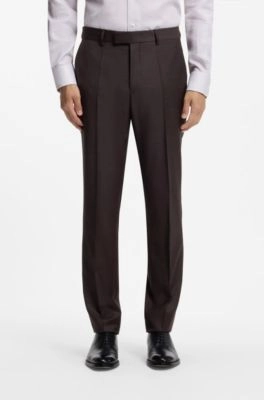 BOSS Two-piece Slim-fit Suit In Italian Virgin Wool