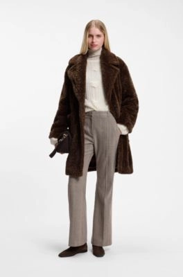 BOSS Teddy Coat With Adjustable Collar