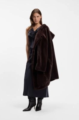 BOSS Midi-length A-line Skirt In Lustrous Fabric