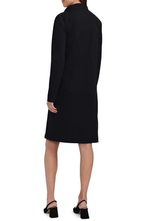 Foxcroft Tammy Long Sleeve Crepe Shirtdress