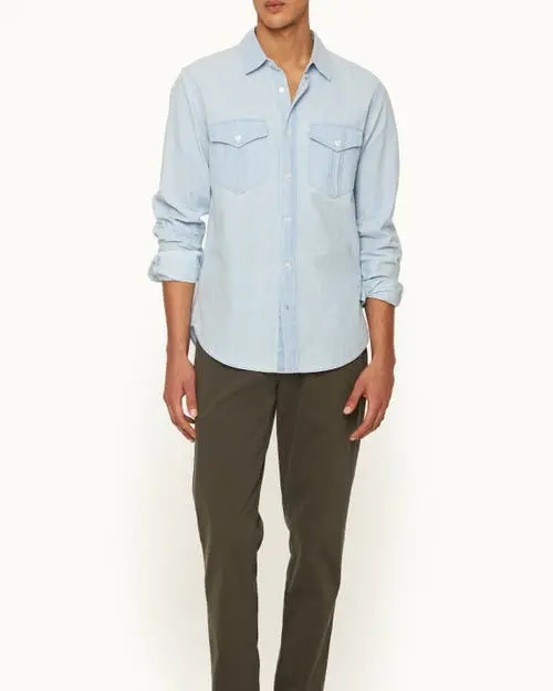 Orlebar Brown Colburn Tailored-fit Shirt - Wave Blue