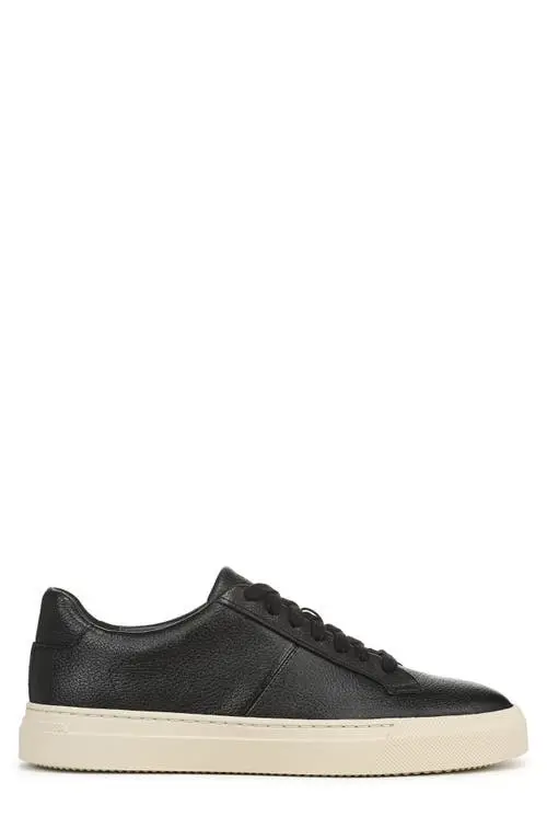 Vince Lomas Leather Low Top Sneakers - Black