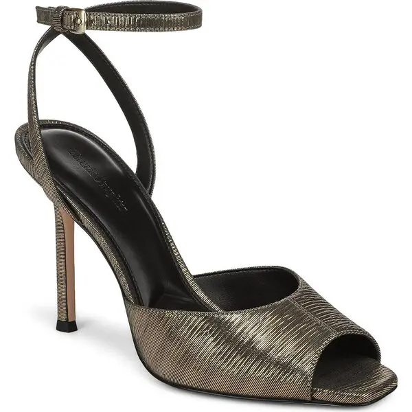 FAVORITE DAUGHTER Yamine Ankle Strap Stiletto Sandal - Gold
