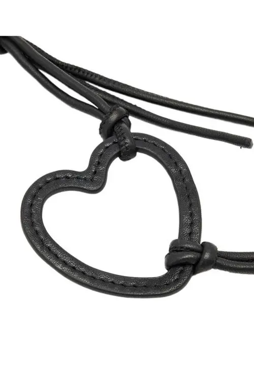 ALLSAINTS Heart Leather Bag Charm