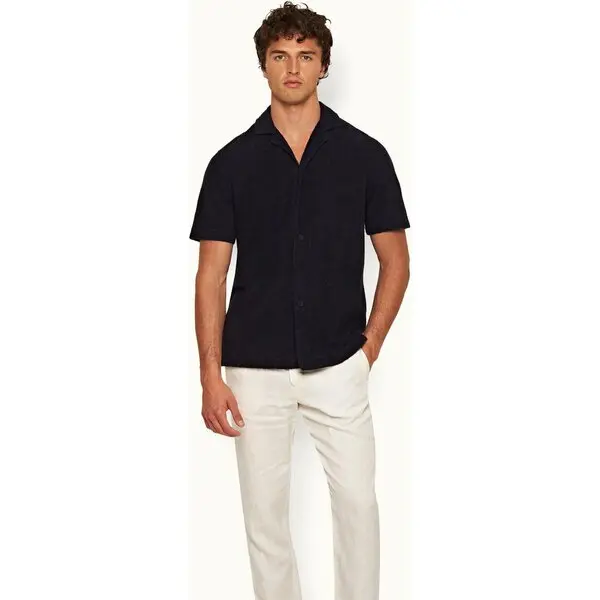 Orlebar Brown Howell Towelling Relaxed-fit Shirt