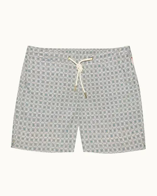 Orlebar Brown Bulldog Drawcord Tailored-fit Swim Shorts - Latte