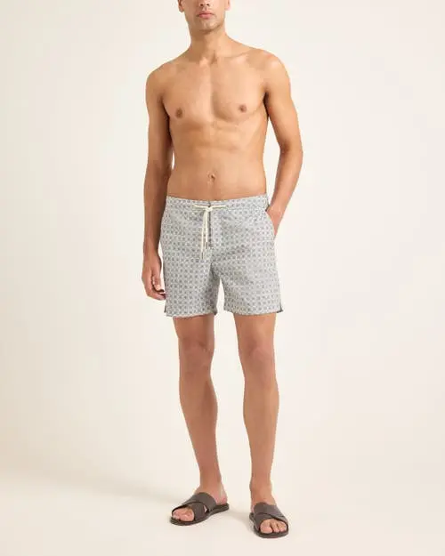 Orlebar Brown Bulldog Drawcord Tailored-fit Swim Shorts - Latte